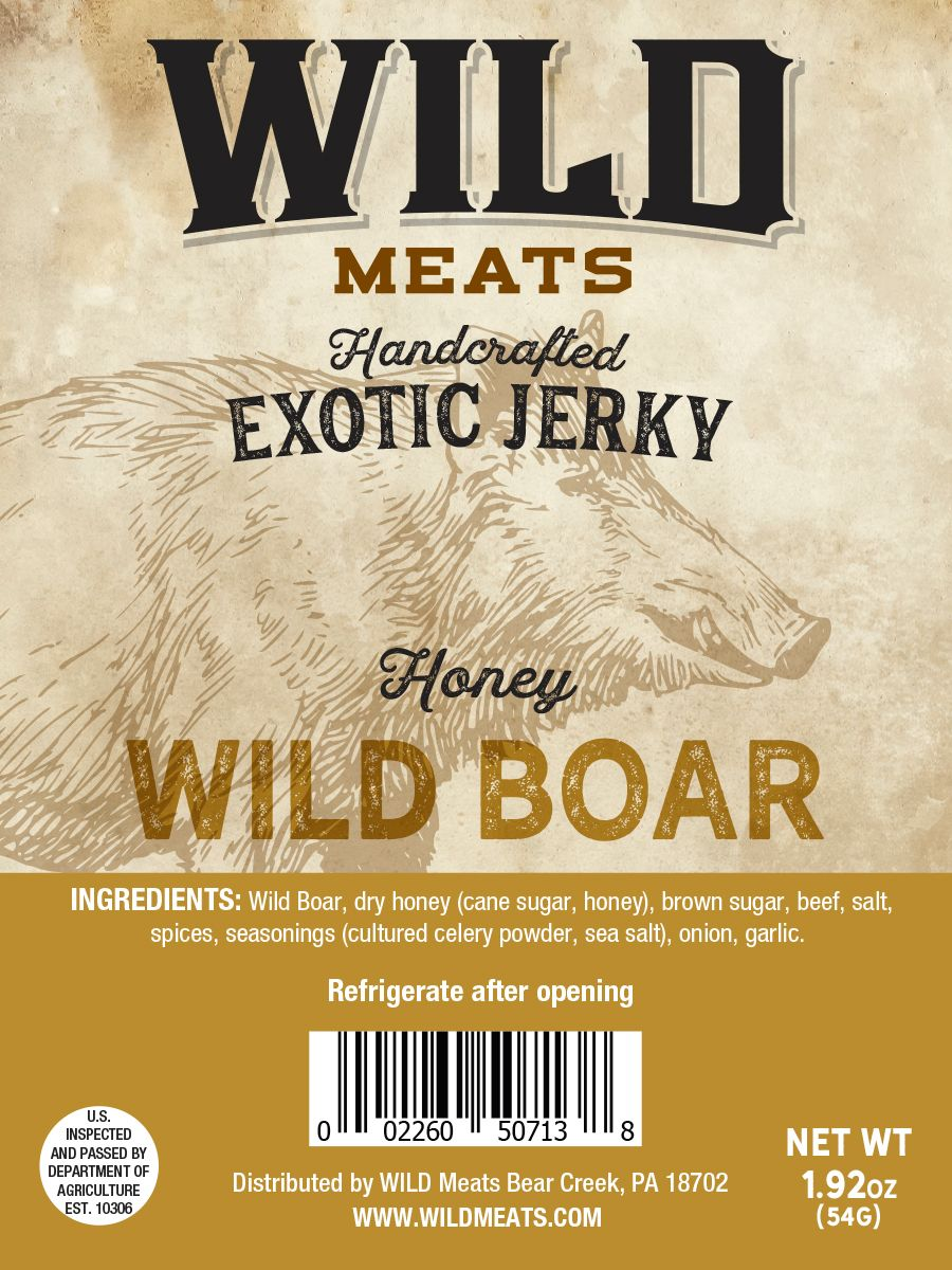 Exotic Jerky - Wild Boar – WILD, LLC.