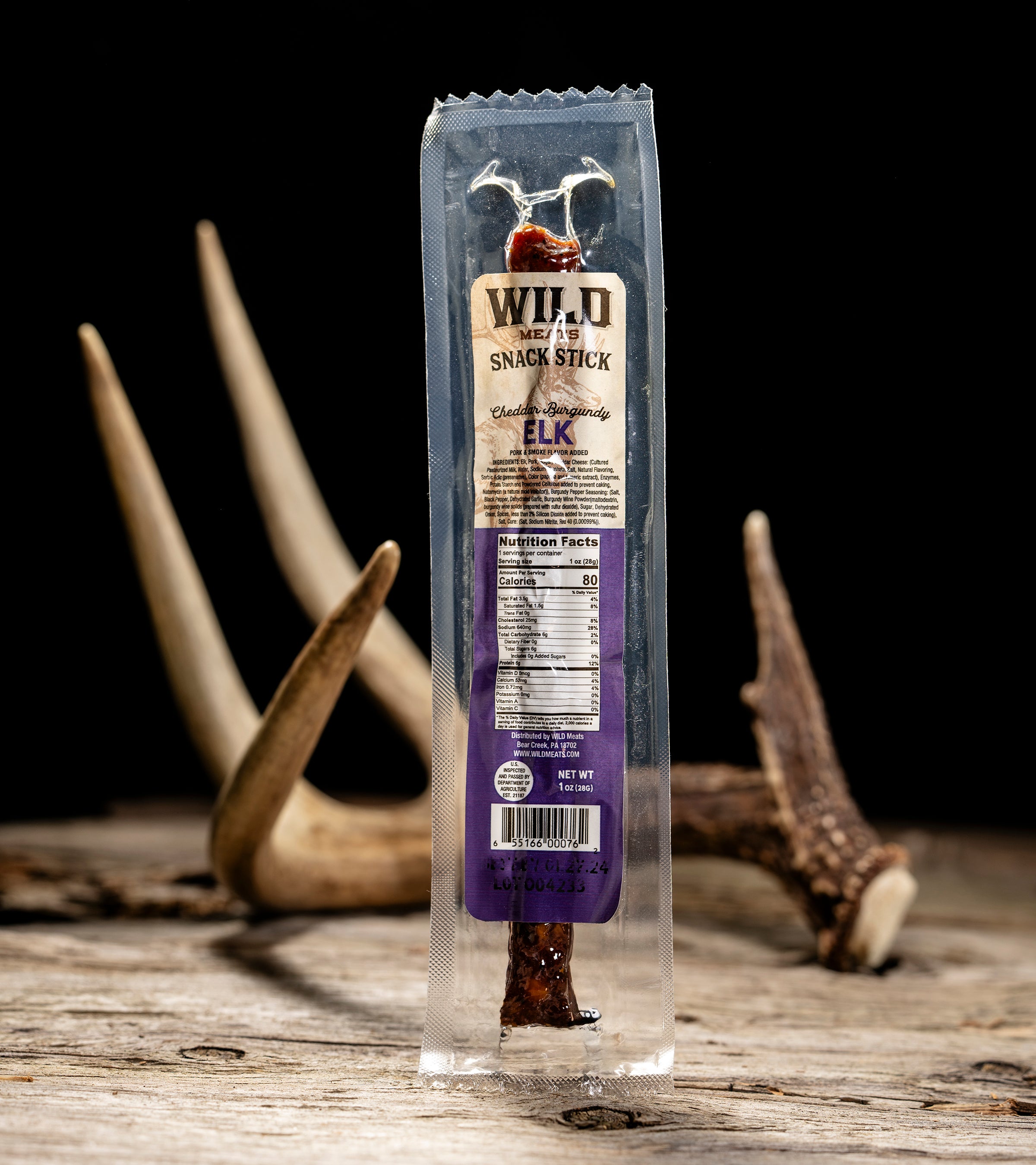Snack Sticks - Elk w/Cheddar – WILD, LLC.