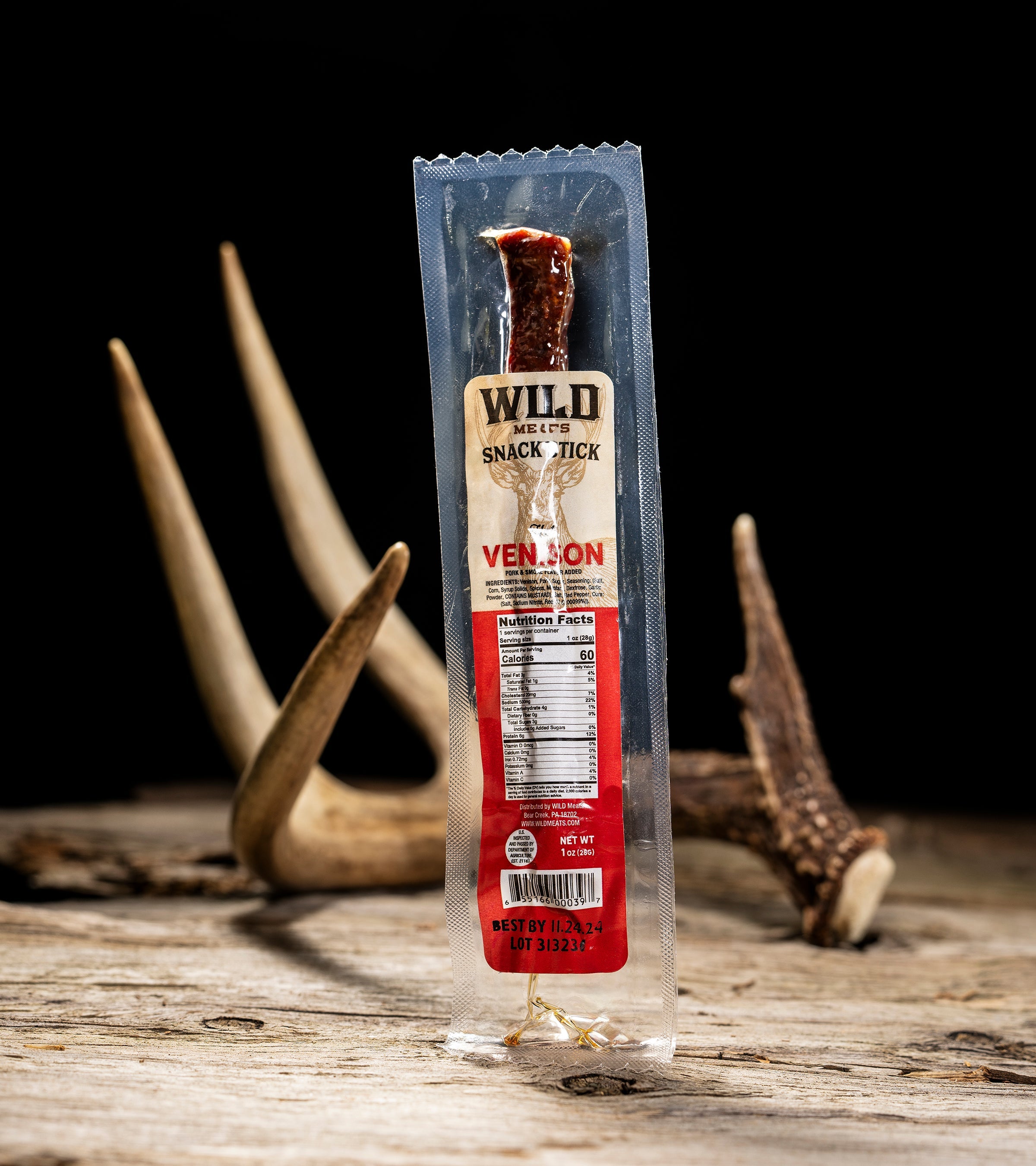 Snack Sticks - Hot Venison – WILD, LLC.