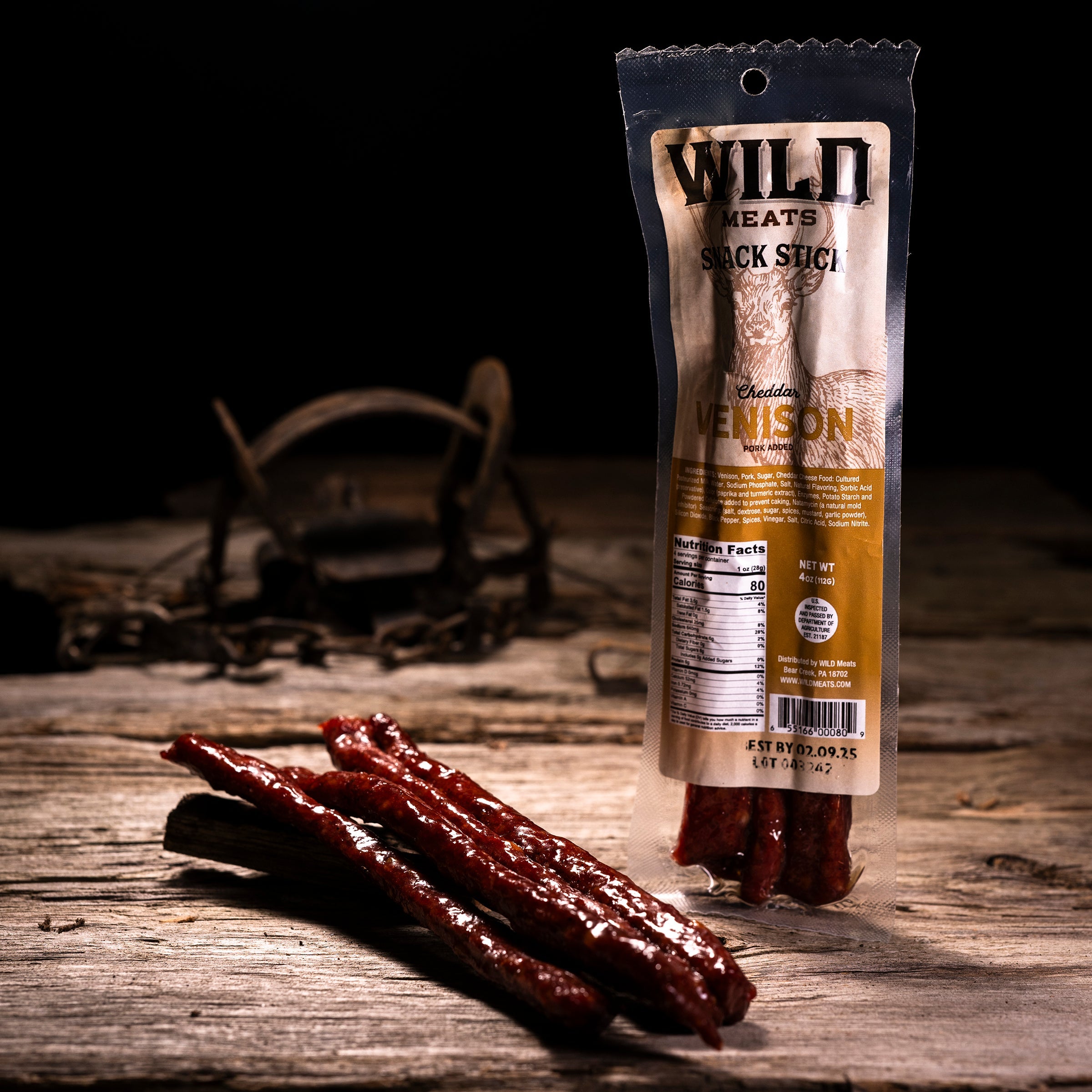 Snack Sticks - Venison w/Cheddar – Wild Meats