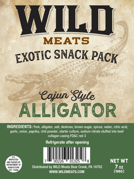 Exotic Snack Pack - Alligator – WILD, LLC.